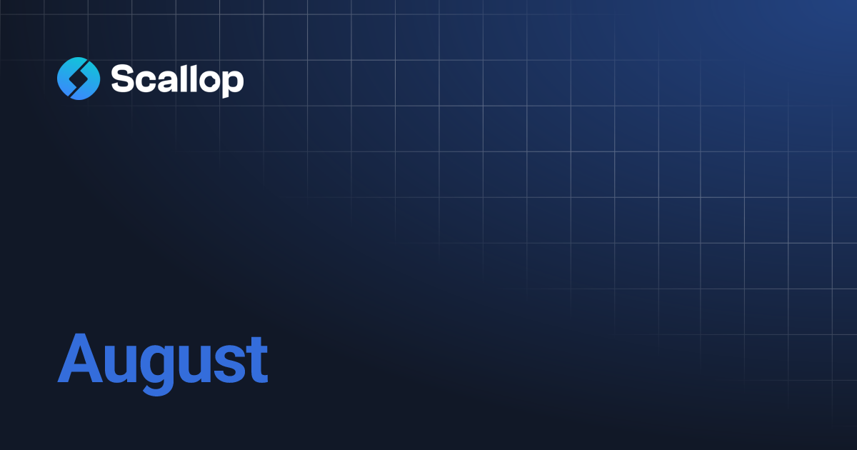 August | Scallop Blog